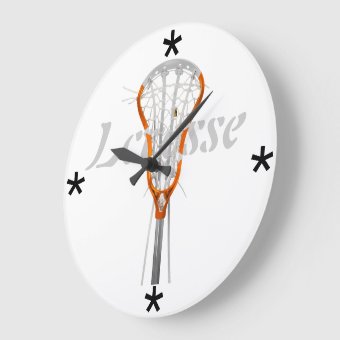 Lacrosse Image - Custom Wall Clock | Zazzle