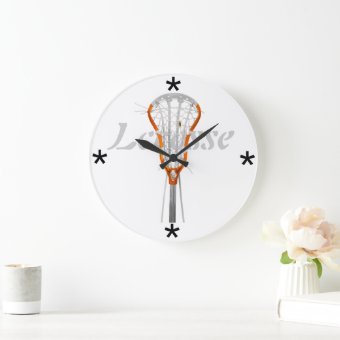Lacrosse Image - Custom Wall Clock | Zazzle