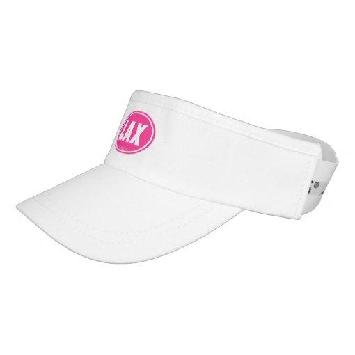 Lacrosse LAX Pink Logo sun visor hat | Zazzle