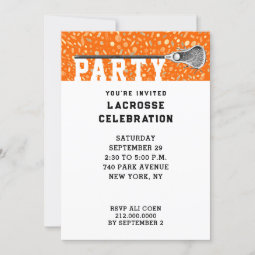 Lacrosse Party Invitations | Zazzle