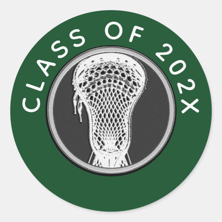 Lacrosse Seniors Classic Round Sticker | Zazzle