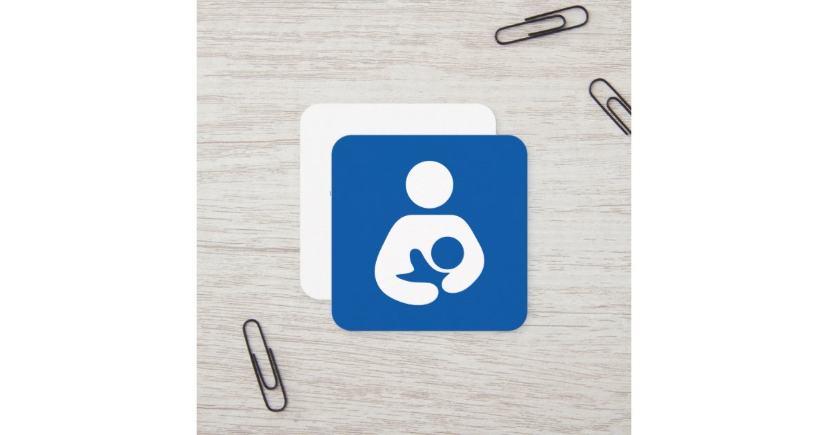 Lactation Consultant Symbol Square Business Card | Zazzle