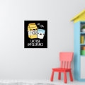 Lactose Intolerance Funny Milk Pun Dark BG Poster | Zazzle