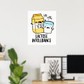 Lactose Intolerance Funny Milk Pun Poster | Zazzle