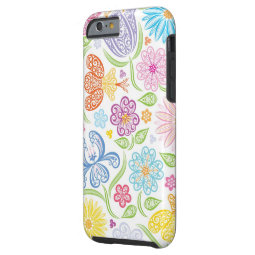 Lacy Floral Pattern iPhone 6 case | Zazzle