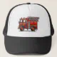 Ladder Fire Truck Firefighter Trucker Hat | Zazzle