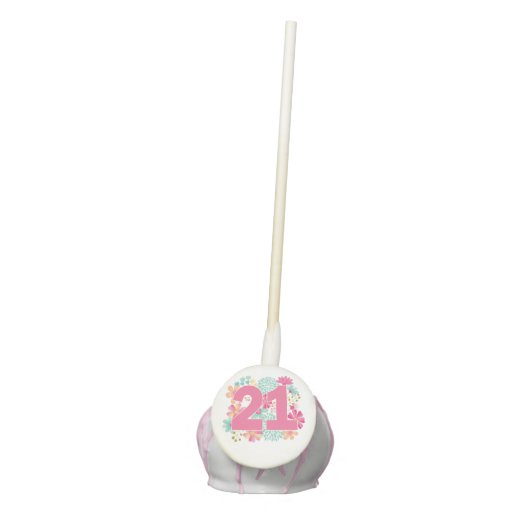 Ladies 21st Twenty First Birthday CAKE POPS | Zazzle