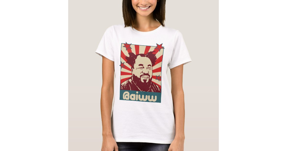 Ladies Ai Weiwei @aiww Twitter T-Shirt | Zazzle