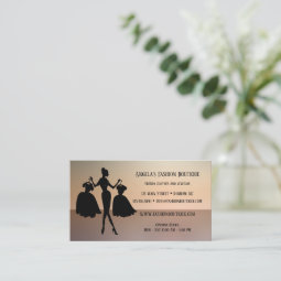 Ladies Fashion Retail Store Business Card | Zazzle