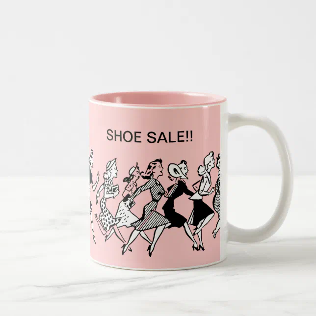 Ladies Funny Shoe Shopping Coffee Mugs | Zazzle