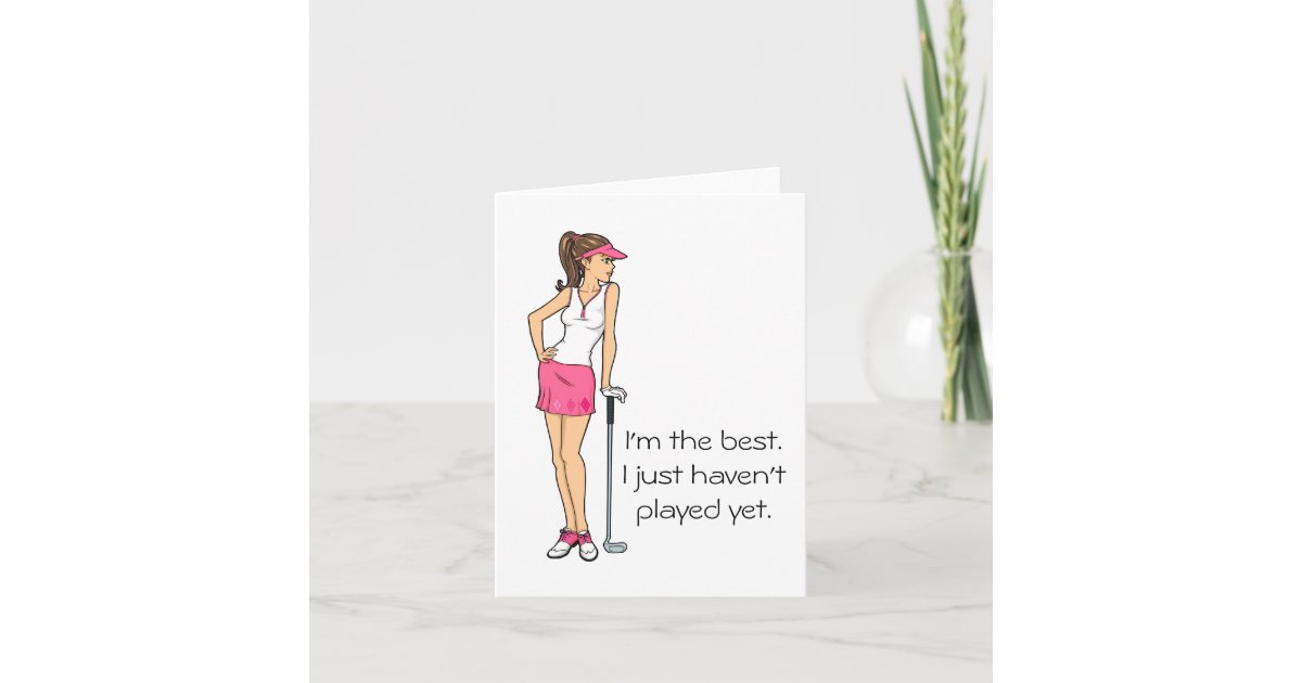 Ladies Golf Note Cards, Unique Note Cards | Zazzle