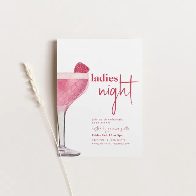 Ladies Night Dinner Party Invite | Zazzle