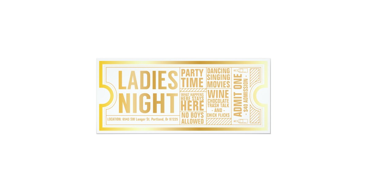 Ladies Night Invitation-Customize it! Invitation | Zazzle.com