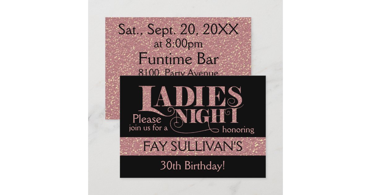 Ladies night invitation design | Zazzle