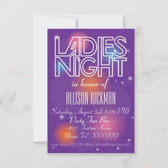 Ladies Night invitation design | Zazzle.com