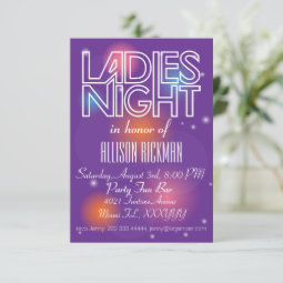 Ladies Night invitation design | Zazzle