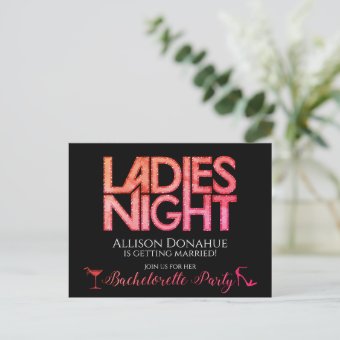 Ladies Night invitation design | Zazzle