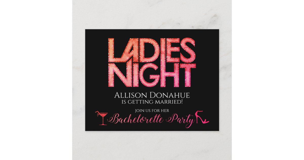 Ladies Night invitation design | Zazzle