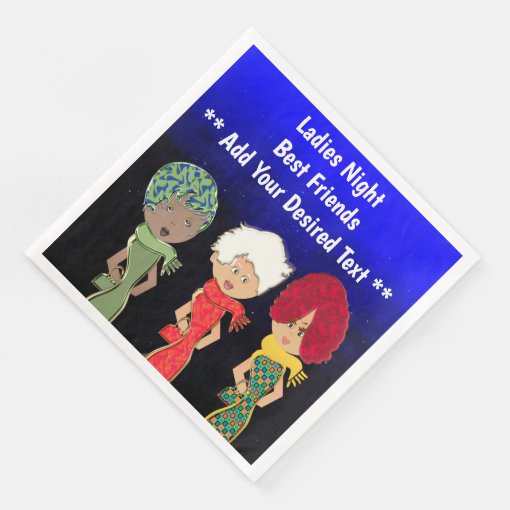 Ladies Night Paper Napkins | Zazzle