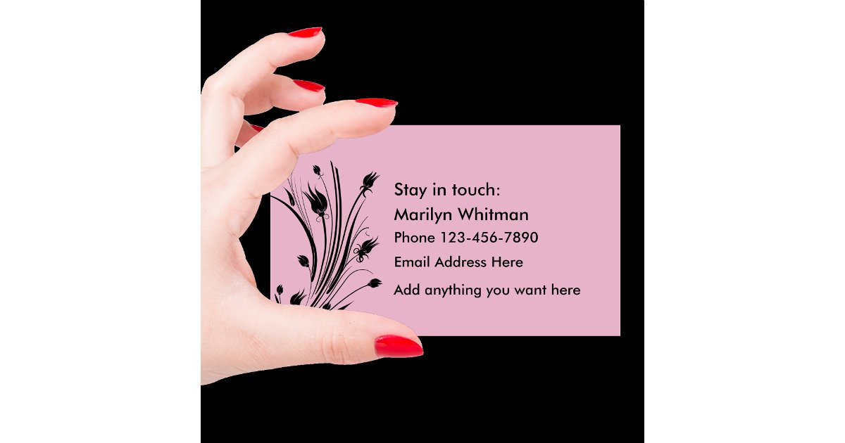 Ladies Personal Contact Cards | Zazzle