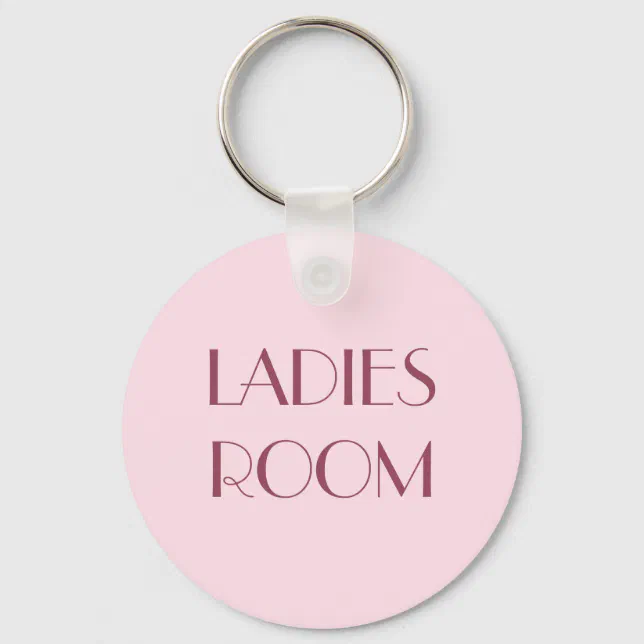 Ladies restroom keyring | Zazzle