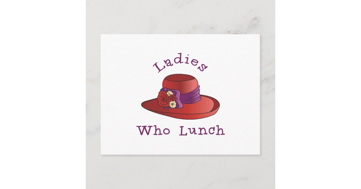 Ladies Who Lunch Postcard | Zazzle