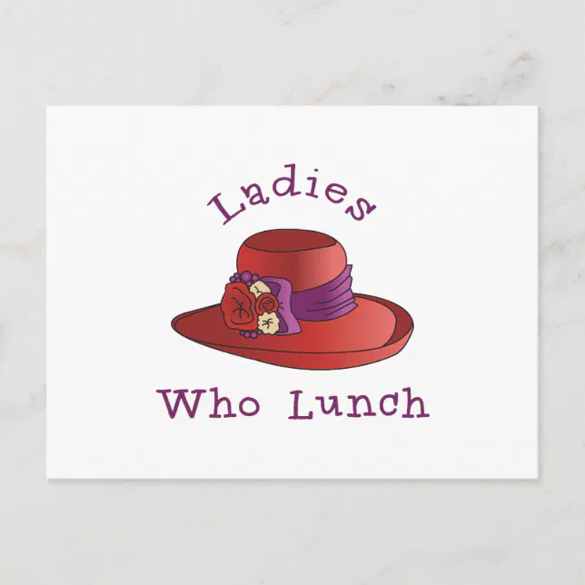 Ladies Who Lunch Postcard | Zazzle
