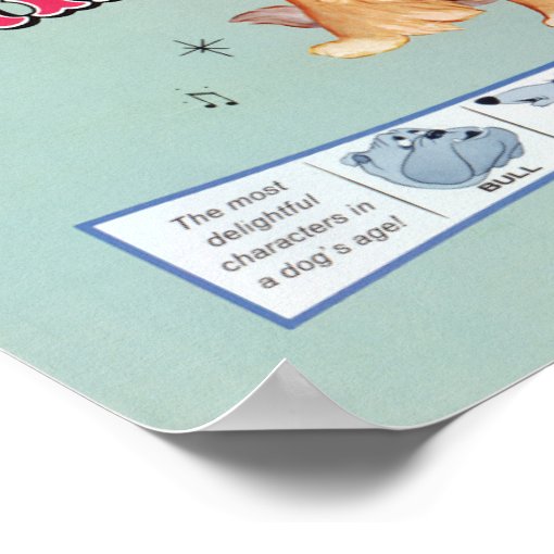 Lady and the Tramp Blue Poster | Zazzle