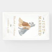 Lady and the Tramp | Just Married - Wedding Banner | Zazzle