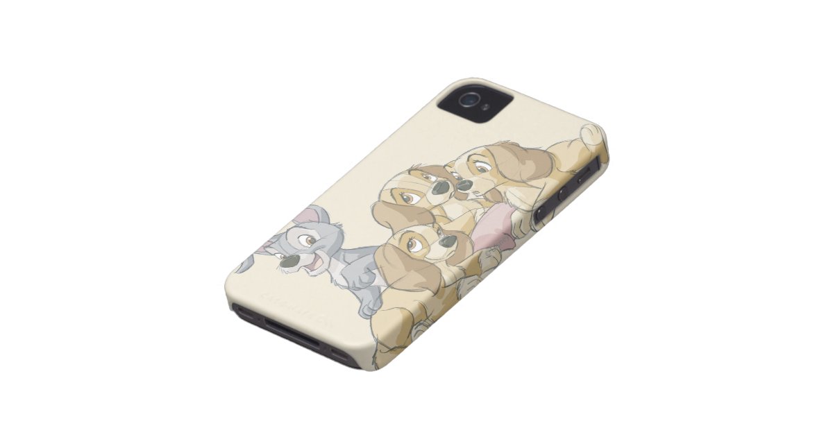 Lady and the Tramp Puppies Case-Mate iPhone Case | Zazzle