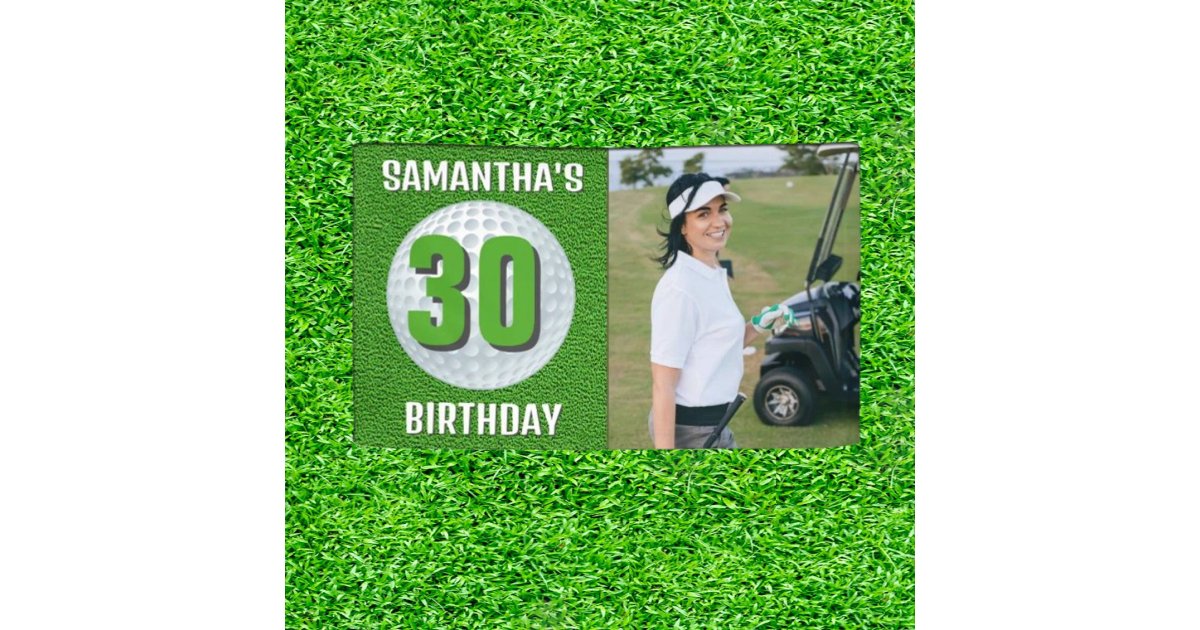 lady Birthday Golf Party! Banner | Zazzle