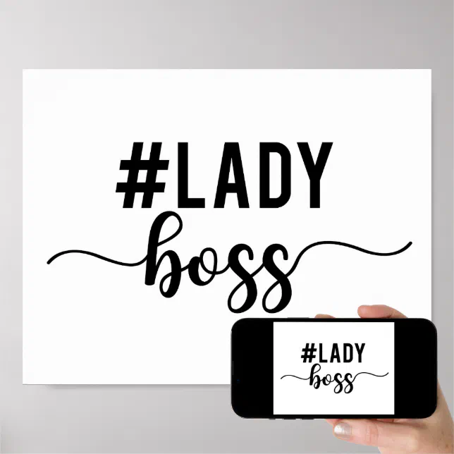 lady boss poster | Zazzle