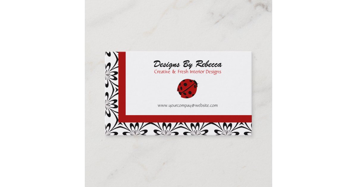 Lady Bug Business Cards | Zazzle