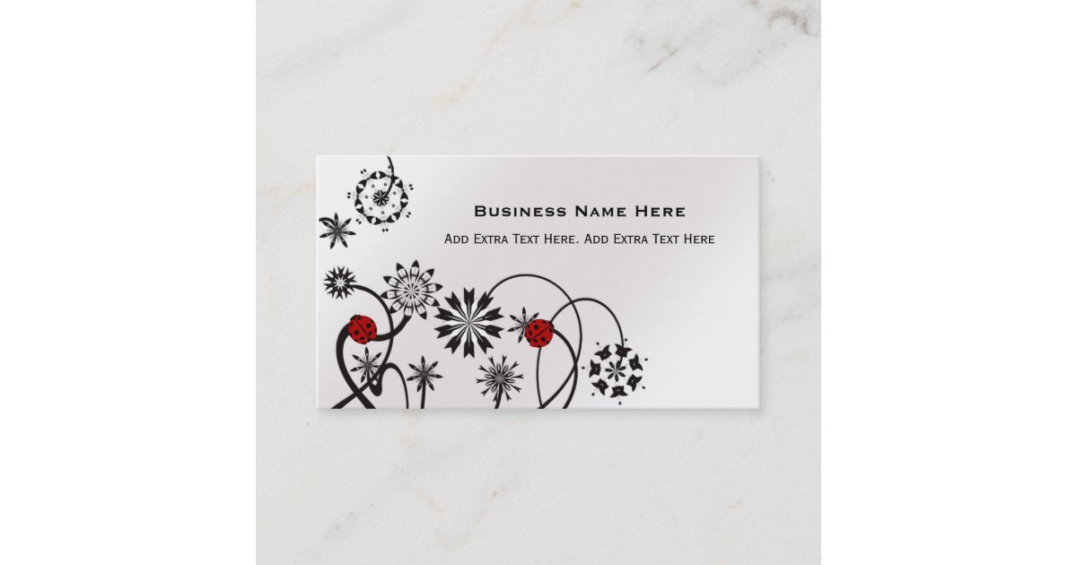 Lady Bug Business Cards | Zazzle