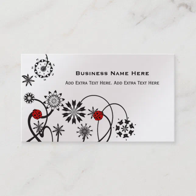 Lady Bug Business Cards | Zazzle