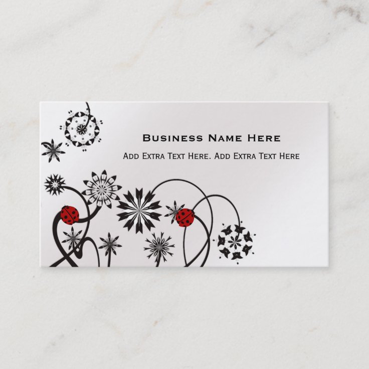 Lady Bug Business Cards | Zazzle