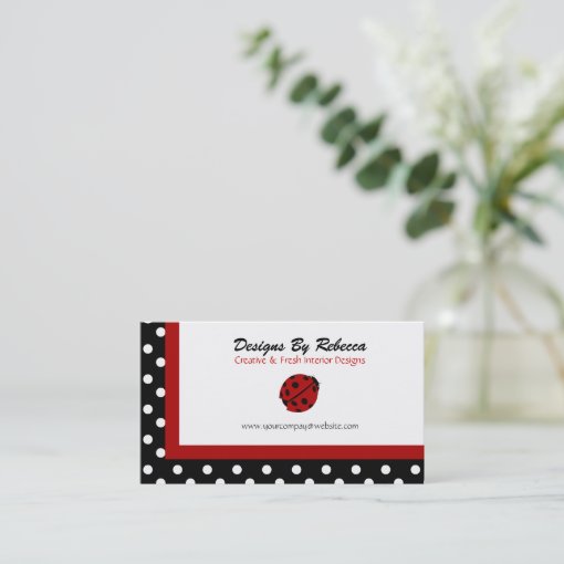 Lady Bug Business Cards | Zazzle