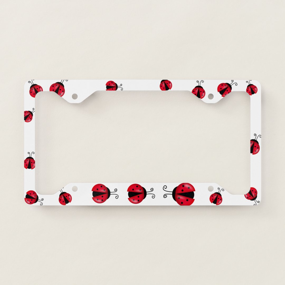 Lady Bug License Plate Frame | Zazzle