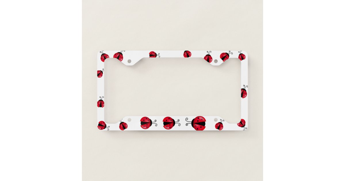 Lady Bug License Plate Frame | Zazzle