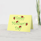 Ladybug Mother's Day Card | Zazzle.com