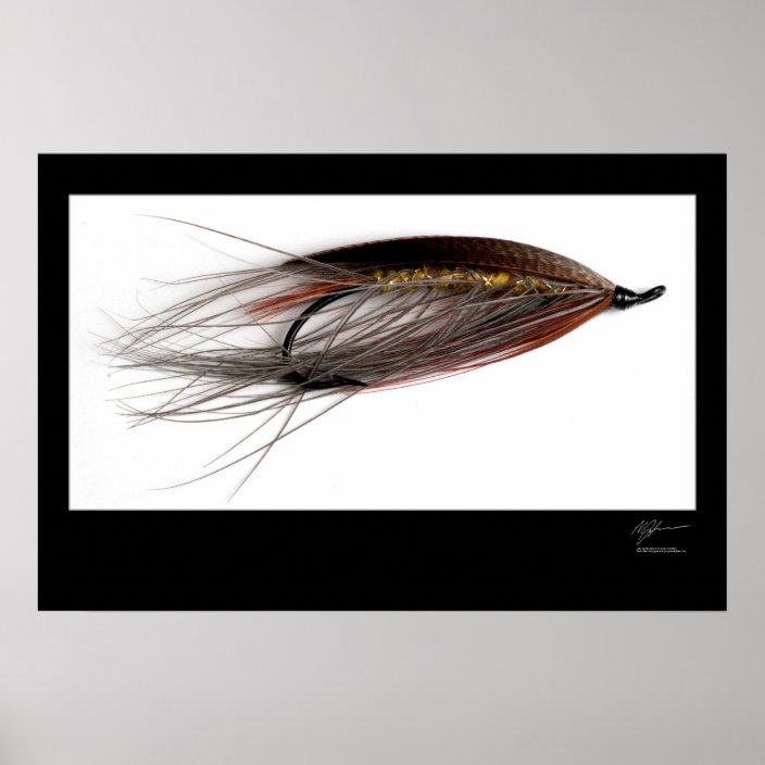 Lady Caroline Salmon Fly Poster | Zazzle.com