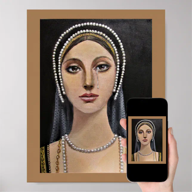 Lady from the English Tudor Era/ poster | Zazzle