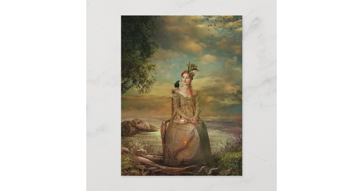 lady in waiting postcard | Zazzle