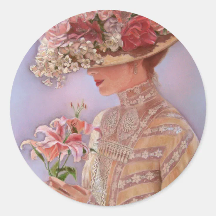 Lady Jessica Classic Round Sticker | Zazzle