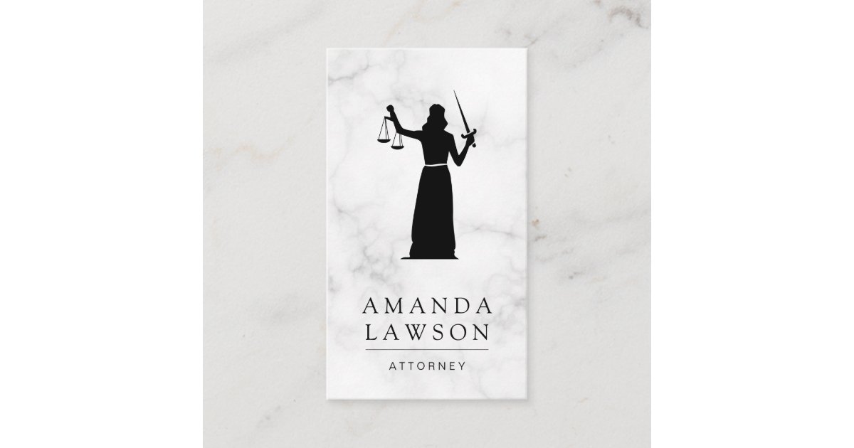Lady | Justice | Lawyer Appointment Card | Zazzle