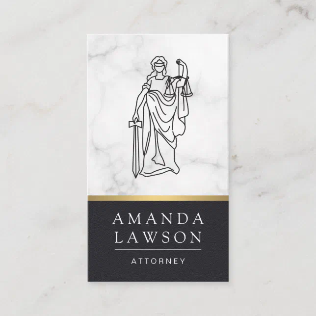 Lady Justice | Lawyer | Law Appointment Card | Zazzle