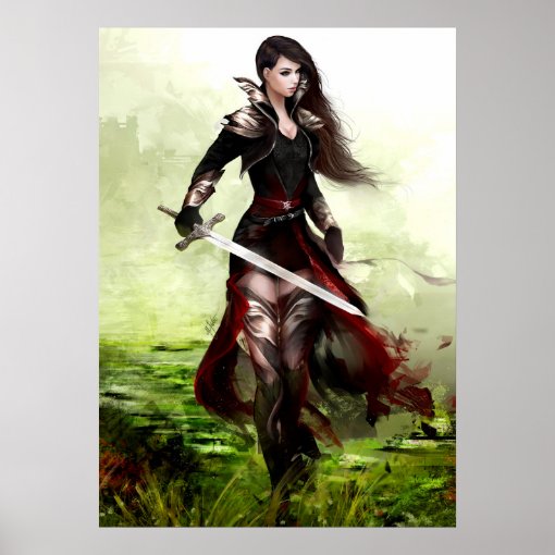 Lady Knight Poster | Zazzle