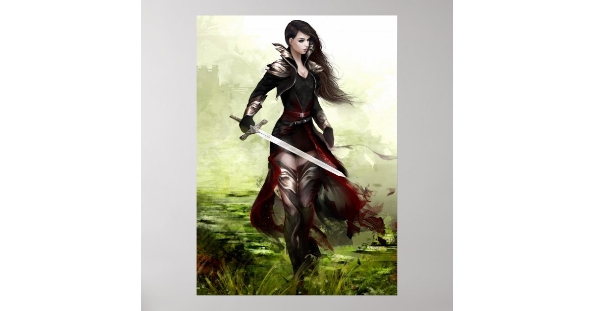 Lady Knight Poster | Zazzle