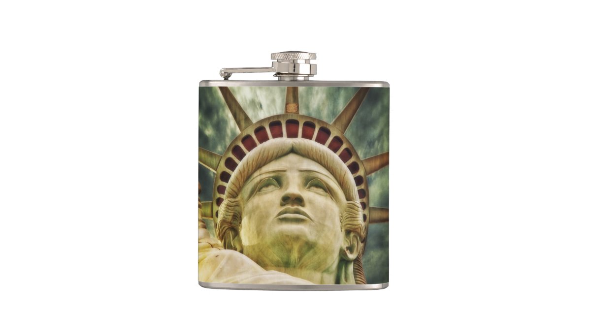 Lady Liberty, Statue of Liberty Hip Flask | Zazzle.com