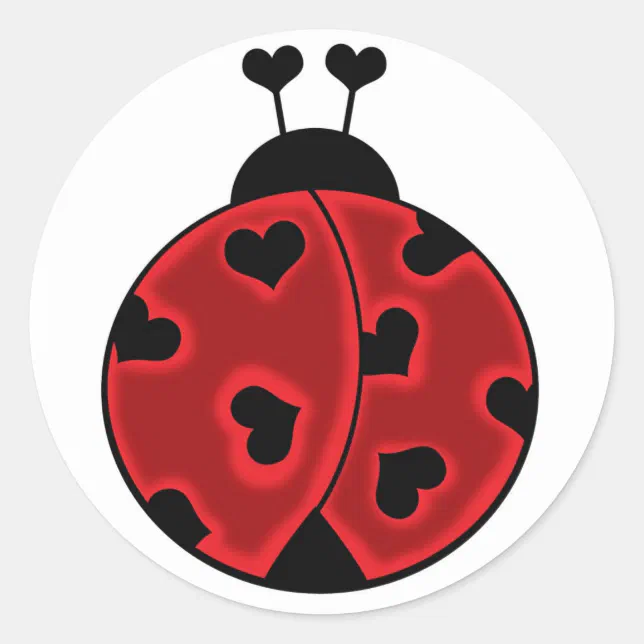 Lady Love Bug Stickers | Zazzle